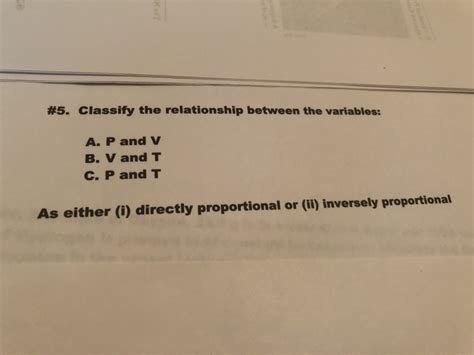 Solved Classify The Relationship Between The Variables Chegg