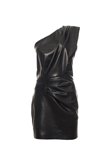 Faux Leather Mini Dress Black Zini Boutique