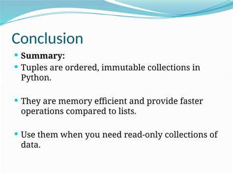 Tuples In Python 2 Object Oriented Programmingpptx