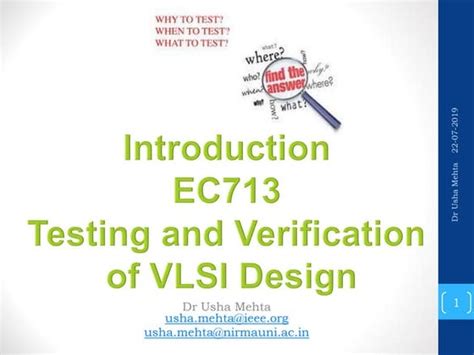 Lssd Level Sensitive Scan Design Vlsi Ece 6th Sem Ppt