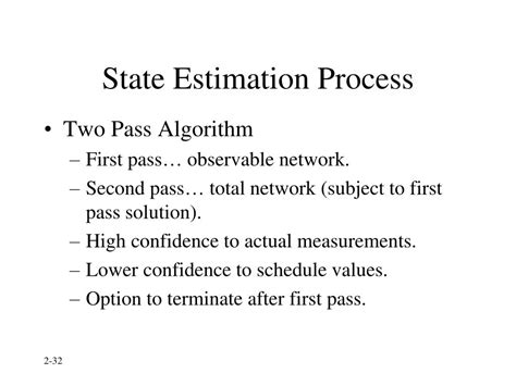 Ppt State Estimation Techniques Powerpoint Presentation Free
