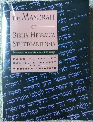 The Masorah Of Biblia Hebraica Stuttgartensia Ubuy India
