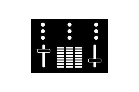 Music Player Equalizer Monochrome Icon Vector Graphic By Hoeda80