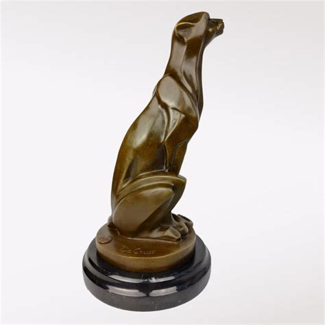 Velká Kočka Bronzová Socha Gepard Art Deco Panter Puma Leopard Aukro