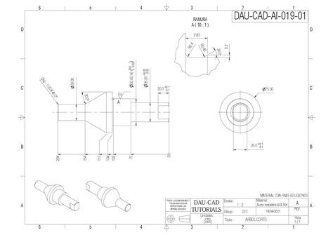 Autodesk Inventor Practica Ejercicios para principiantes DAU CAD Modelado y Diseño D