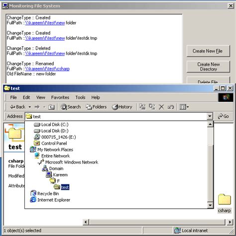 Monitoring File System Using Filesystemwatcher Class Part 2 Steven Blogs