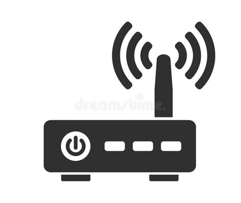 Wifi Router Icon Symbol Shape Wlan Modem Sign Logo Silhouette Adsl Dsl Network Internet
