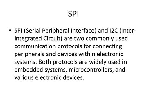 SPI AND I2C Pptx
