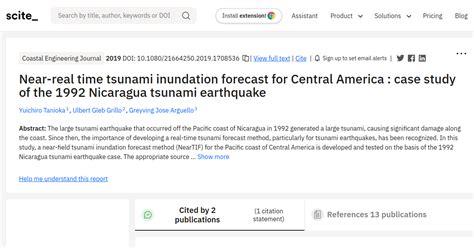 Near Real Time Tsunami Inundation Forecast For Central America Case