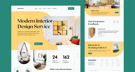 Free Customizable Interior Design Website Templates Figma