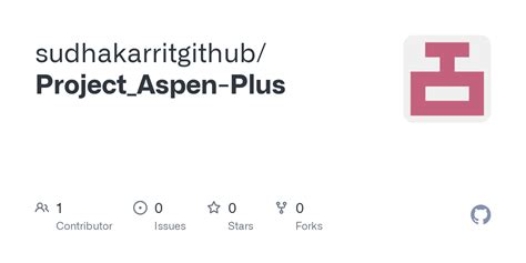 Github Sudhakarritgithub Project Aspen Plus