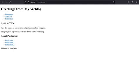 Html Container Tpoint Tech