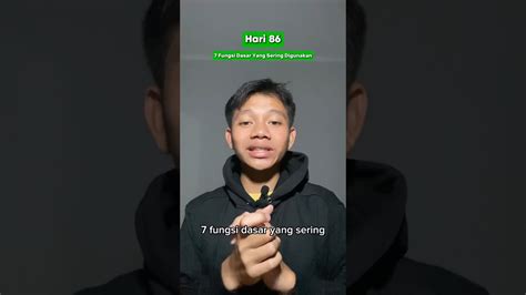 Day 86 7 Fungsi Dasar Excelindonesia Excel Excelfunction