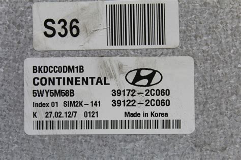 2013 2014 Hyundai Genesis Engine Control Unit Ecu 391222c060 Module 812 4e4 B4 Ebay