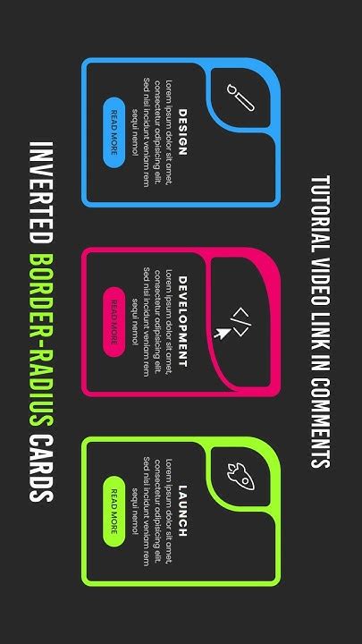 css inverted border radius cards curve outside shorts youtube