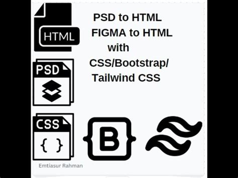 Figma And PSD Files Converted In Html Css Bootstrap Tailwind Upwork