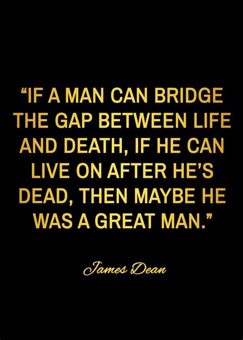 James Dean Quotes Poster Picture Metal Print Paint By Blood