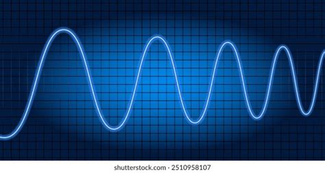 Oscilloscope Image Wave Diagram Monitoring Processes Stock Vector Royalty Free 2510000263