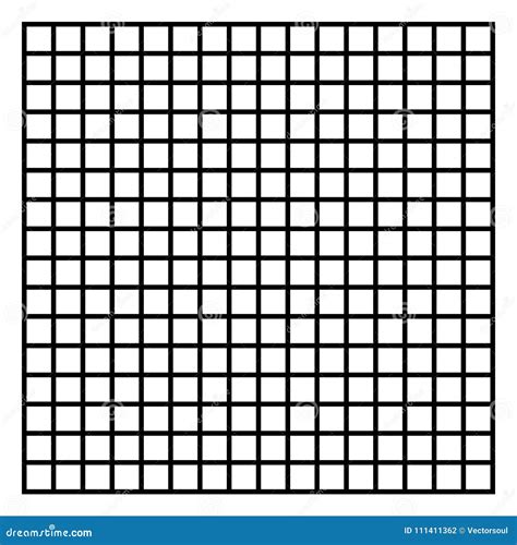 Grid Mesh Intersecting Lines Isolated On White Stock Vector