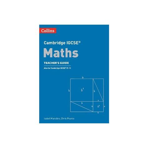 Cambridge Igcse™ Maths Teachers Guide By Chris Pearce Isabel Marsden Paper Plus