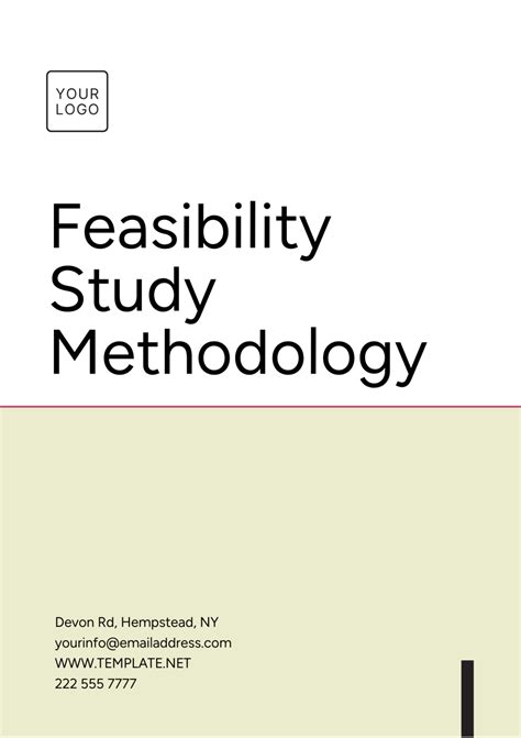 Free Feasibility Study Templates To Edit Online