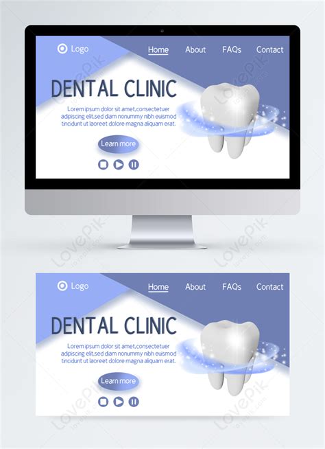 치아 치과 클 리 닉 치료 웹 Ui 홈 페이지 이미지 사진 466519490 무료 다운로드
