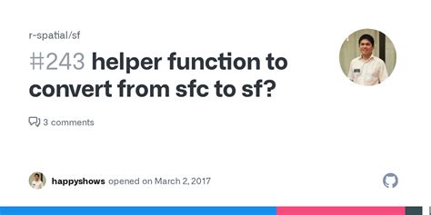 Helper Function To Convert From Sfc To Sf · Issue 243 · R Spatialsf · Github