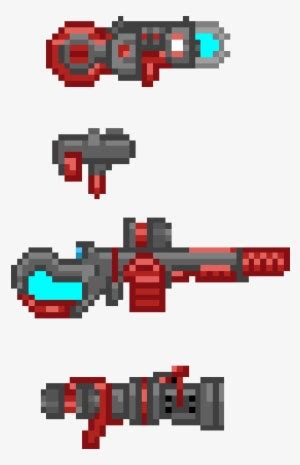 Drawn Weapon Sprite Gun Pixel Art Small 400x800 Png Download Pngkit
