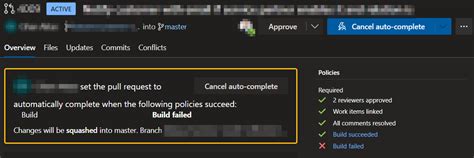 Azure Devops Require Build Success Before Pull Request Can Be Completed Stack Overflow