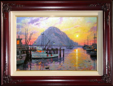 Morro Bay At Sunset By Thomas Kinkade 18x27 Gallery Proof G P Limited