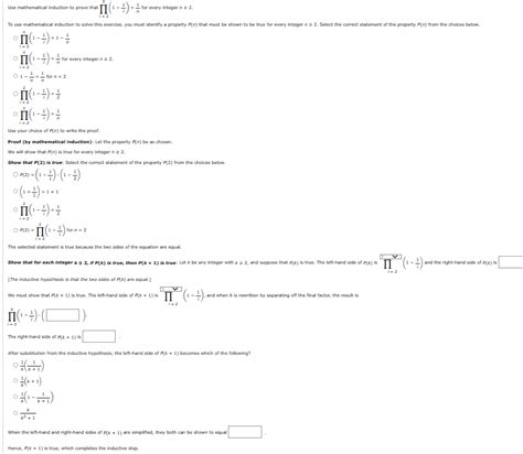 Solved Use Mathematical Induction To Prove That