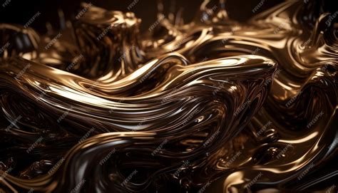 Free Photo Smooth Metallic Wave Pattern Futuristic Celebration Of Creativity Generated By Ai