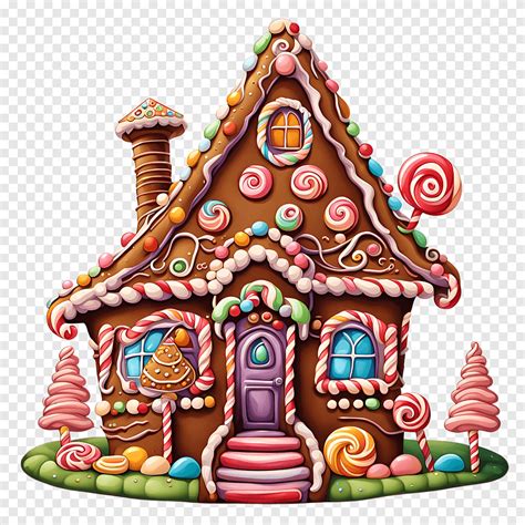 Casa De Pan De Jengibre Dulces Navidad Vacaciones Galleta Caramelo