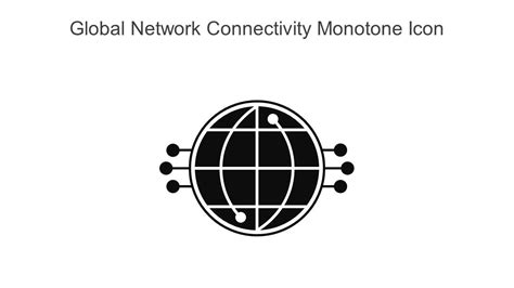 Global Network Connectivity Monotone Icon In Powerpoint Pptx Png And