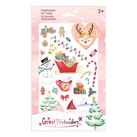 Детски комплект временни татуировки Коледна идилия Точици