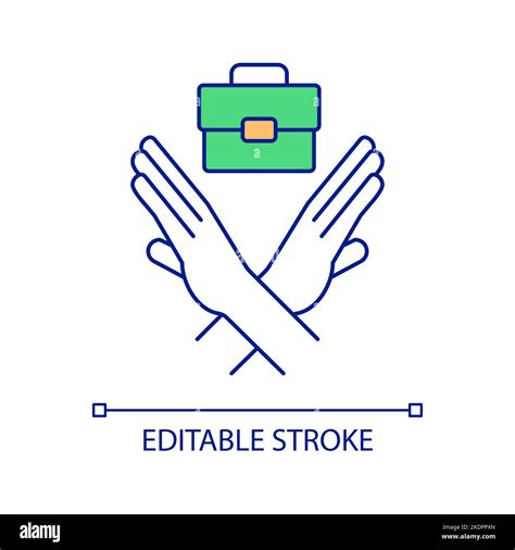 Stop Work RGB Color Icon Stock Vector Image Art Alamy