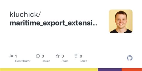 GitHub Kluchick Maritime Export Extension