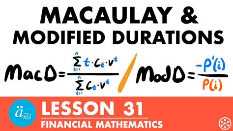 Macaulay Duration Bond Modified Duration Vs Macaulay Duration Key