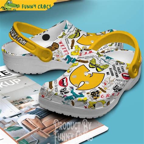 Wu Tang Clan Pattern Crocs Discover Comfort And Style Clog Shoes With Funny Crocs