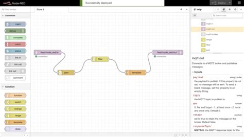 使用 Node Red 处理 Mqtt 数据 Emq