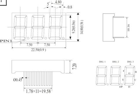 036 Inch Three Digits 7 Segment Led Display Wholesale Other Led Encapsulation Series On