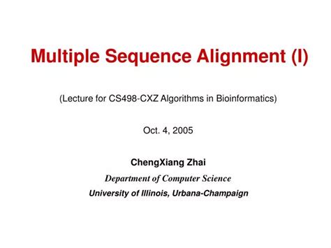 PPT Multiple Sequence Alignment I PowerPoint Presentation Free Download ID 3006735