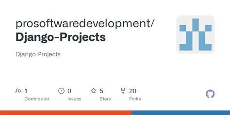 Github Prosoftwaredevelopmentdjango Projects Django Projects
