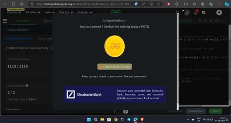 Solved Geek Streak Challenge With Deutsche Bank Ankit Mishra Posted