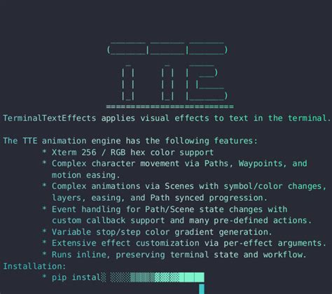 Terminaltexteffects Inline Visual Effects In The Terminal Terminal Trove