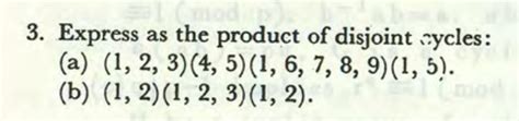 Solved Express As The Product Of Disjoint Cycles A Chegg Com
