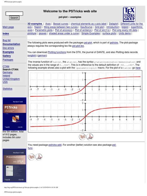 Pstricks Pst Plot Examples Pdf Function Mathematics