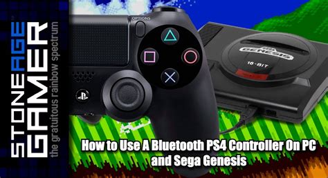How To Use A Bluetooth Ps4 Controller On Pc And Sega Genesis Stone Age Gamer