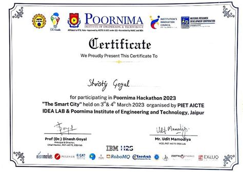 srishty goyal on linkedin technology engineering poornima hackathon2023