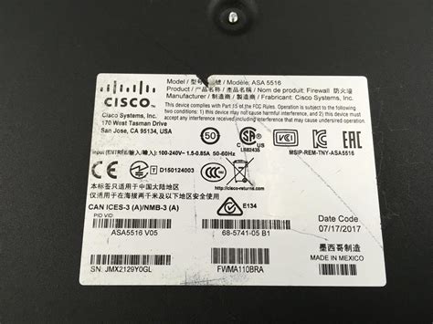 Cisco Asa 5516 Asa 5516 X Security Network Firewall Appliance Firepower